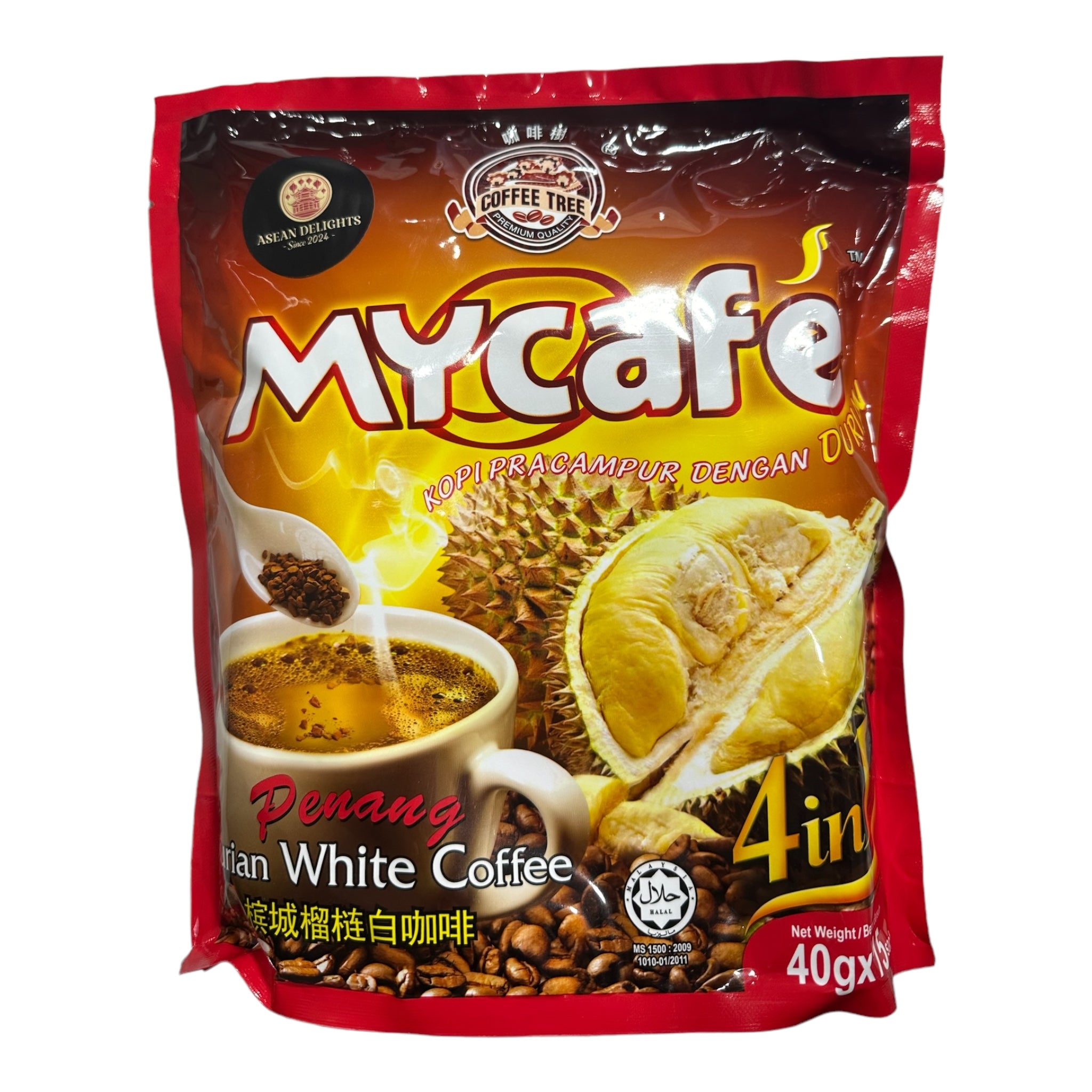 Coffee Tree MyCafe White Coffee (Durian) 200G – Asean Delights